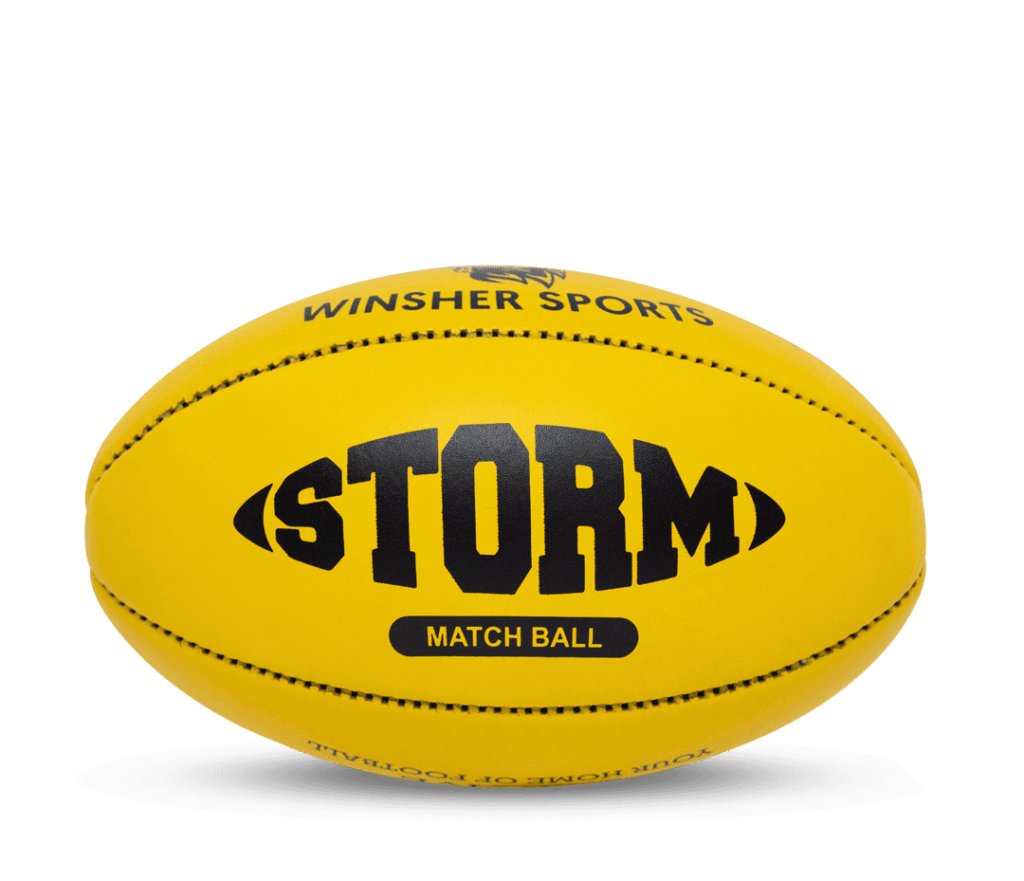 Winsher Storm Australian Leather Match Football – Winsher Sports