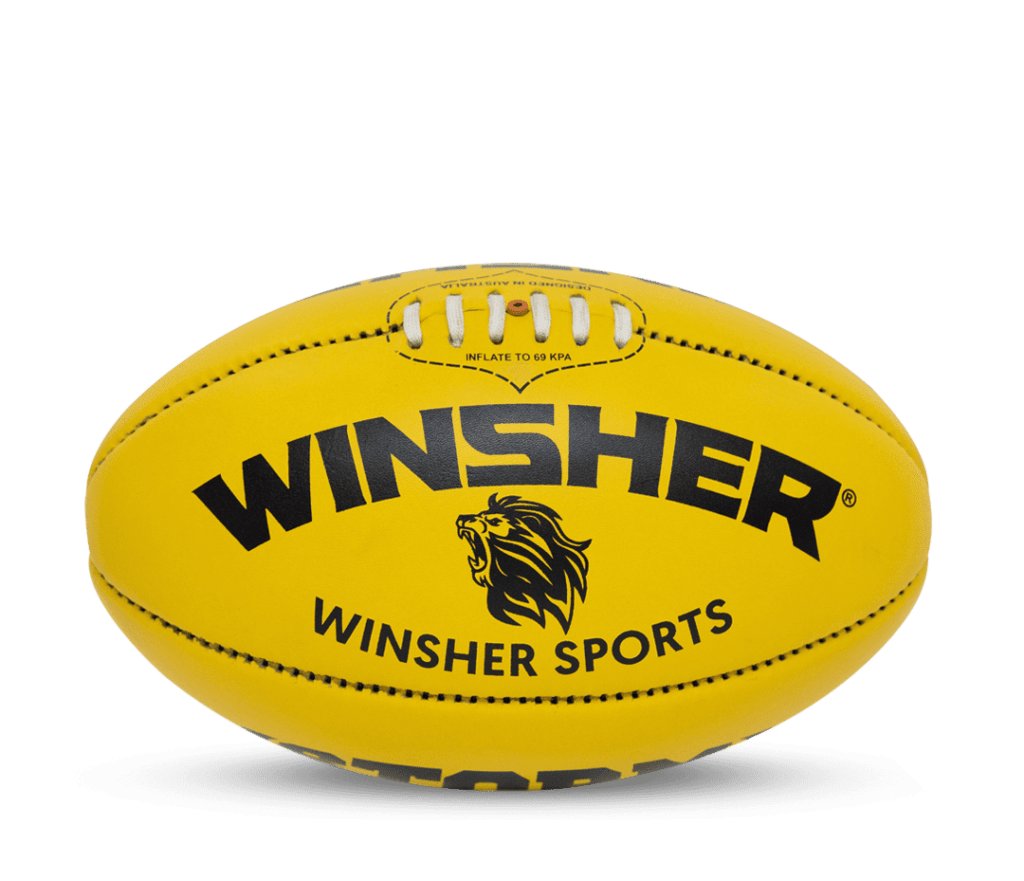 Winsher Storm Australian Leather Match Football – Winsher Sports