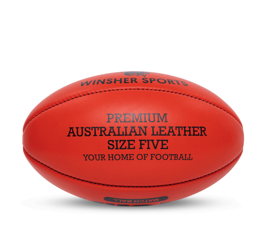 Winsher Storm Australian Leather Match Football – Winsher Sports