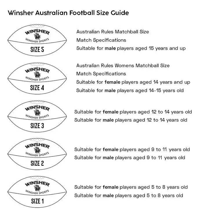 Winsher Storm Australian Leather Match Football – Winsher Sports